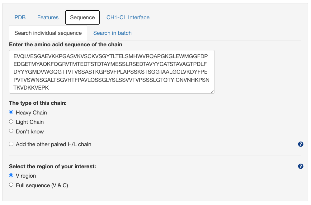 VCAb antibody application